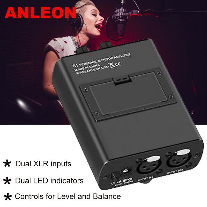 ANLEON S1 Personal In-Ear Monitor Headphone Amplif... – Grandado