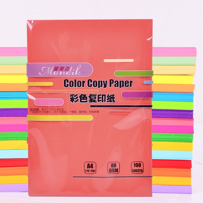 Multicolor Paper 80g A4 Colored Copy Paper 70g Cop... – Grandado