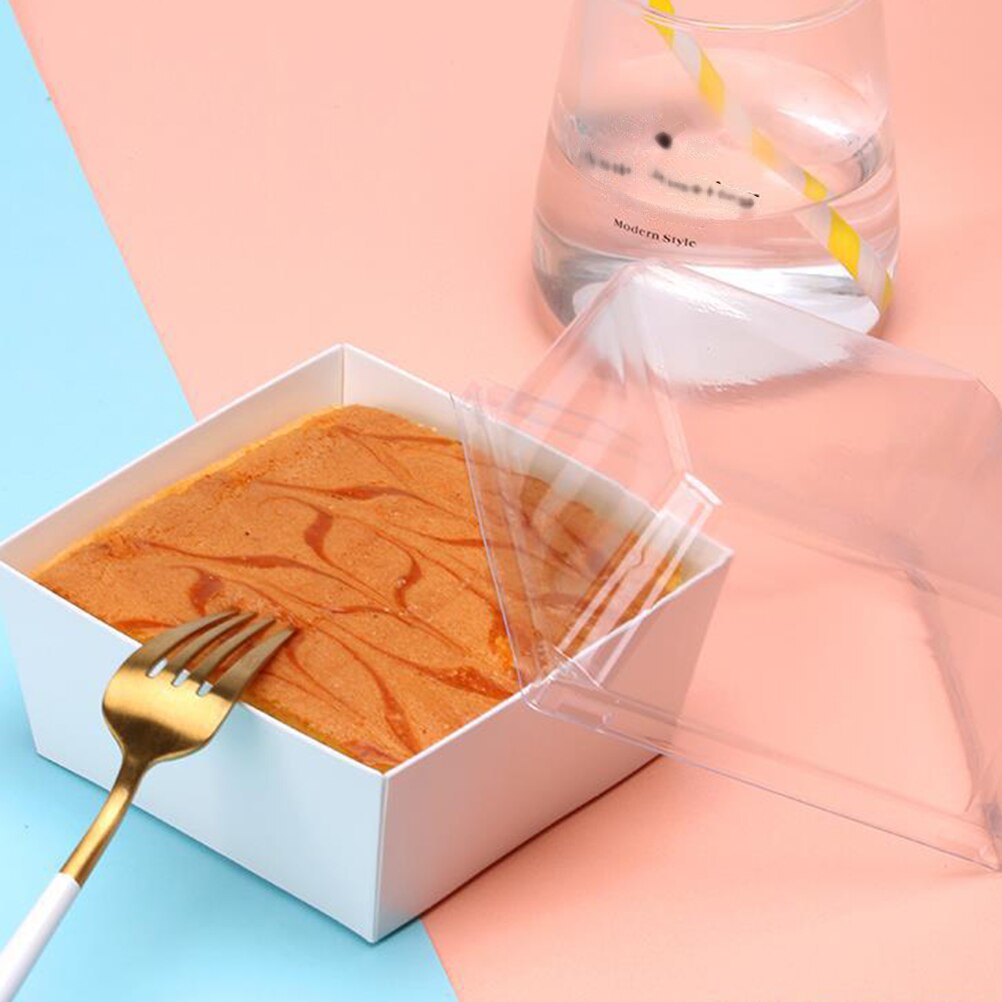 50pcs Carré Boîtes D'emballage De Gâteau Épaissir ... – Grandado