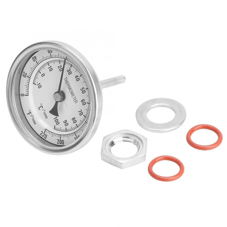 Weldless Bi-metal Thermometer Kit 1/2"MNPT 0~220F ... – Vicedeal