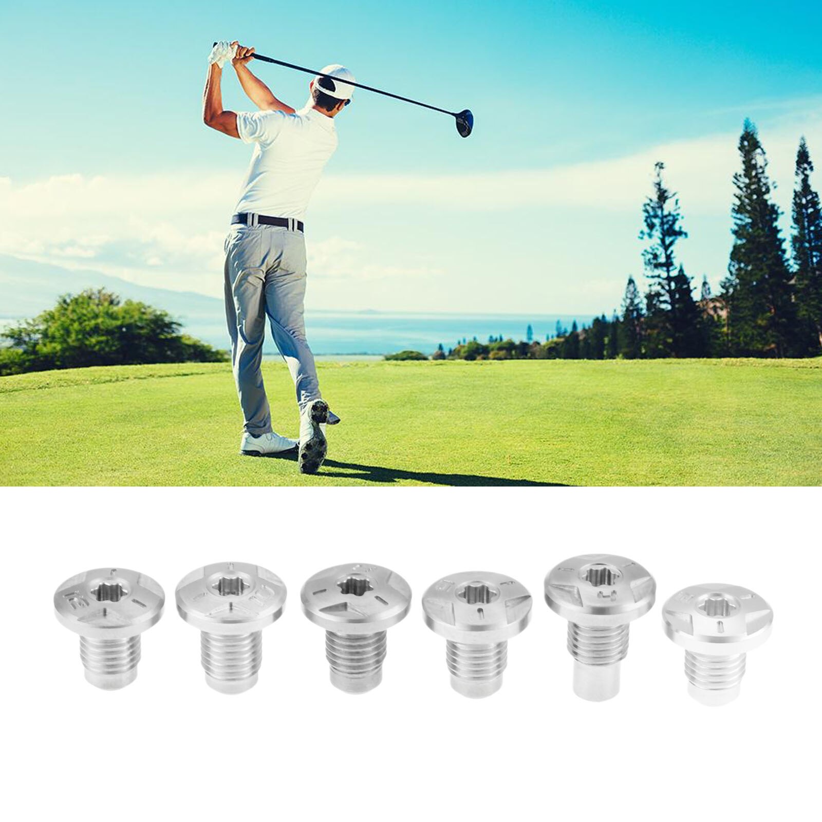 1 Pc Metalen Golf Club Head Swing Gewicht Met Schr... – Grandado