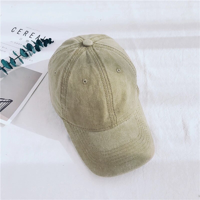 Sports Running Caps Baseball Cap Vintage Washed Br... – Grandado