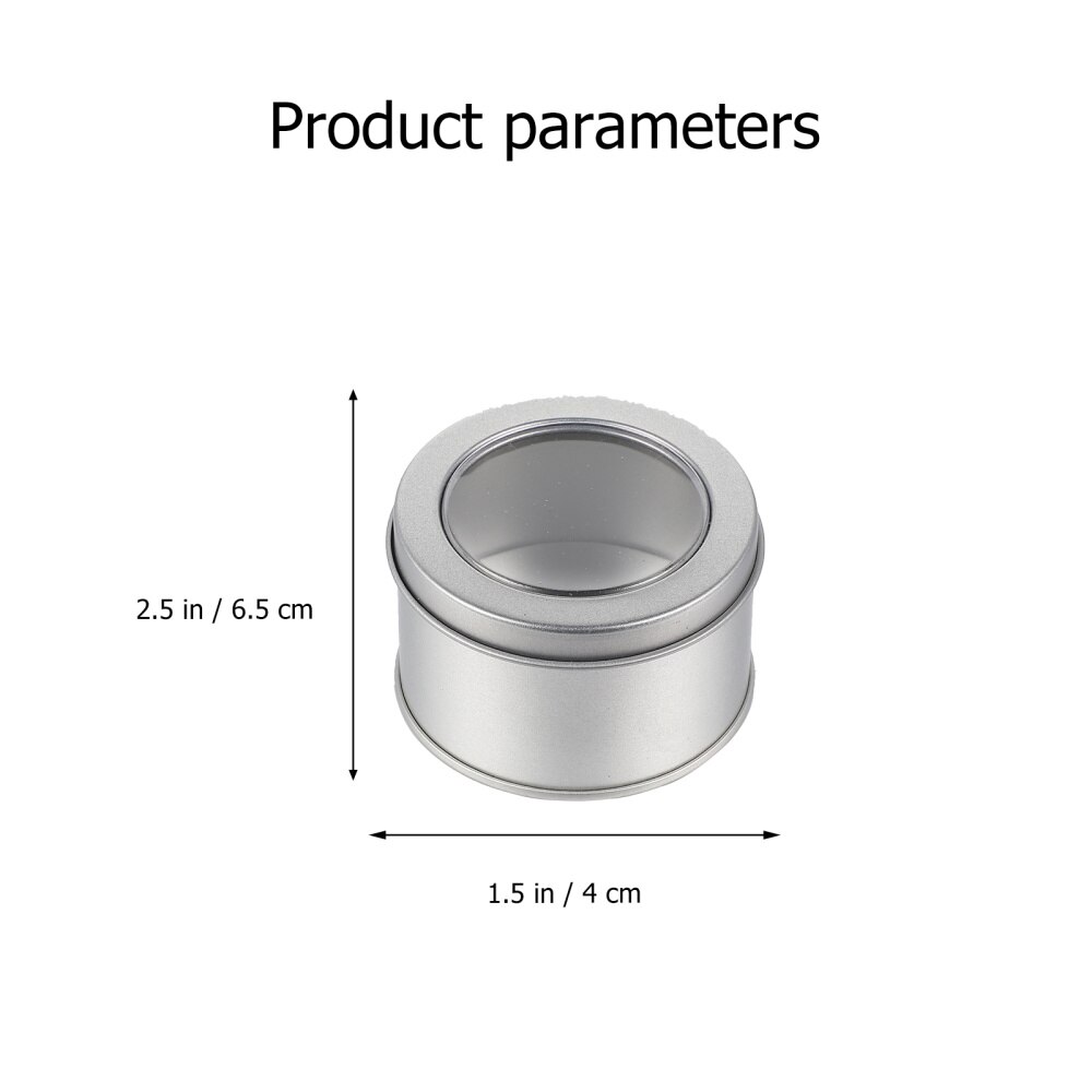 12 Pcs Tinplate Box Round Tinplate Container Tinpl... – Vicedeal