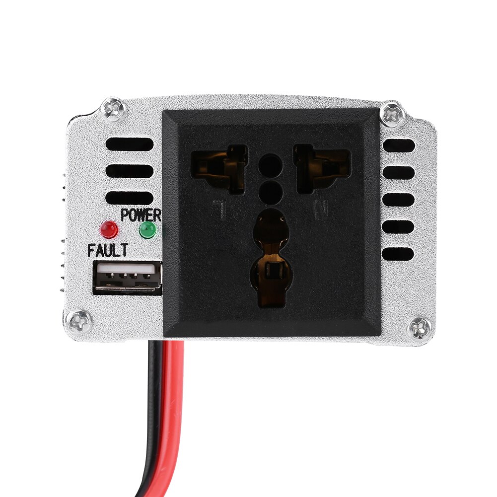 Sølv 300w dc 12v til ac 220v bil power inverter k... – Grandado