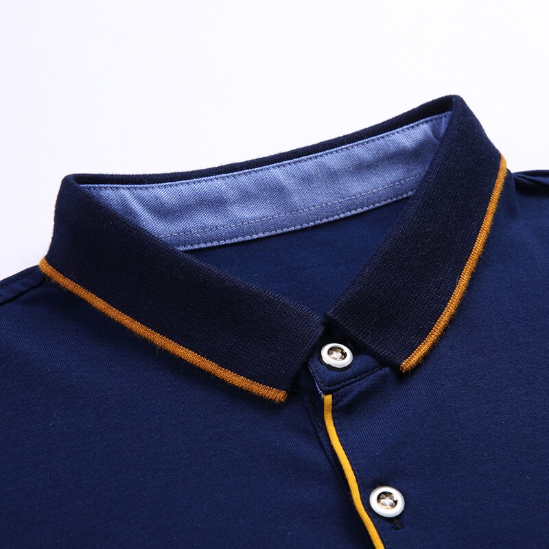 Mode Polo Shirt Heren Gestreepte Lange Mouw Gemerc... – Vicedeal