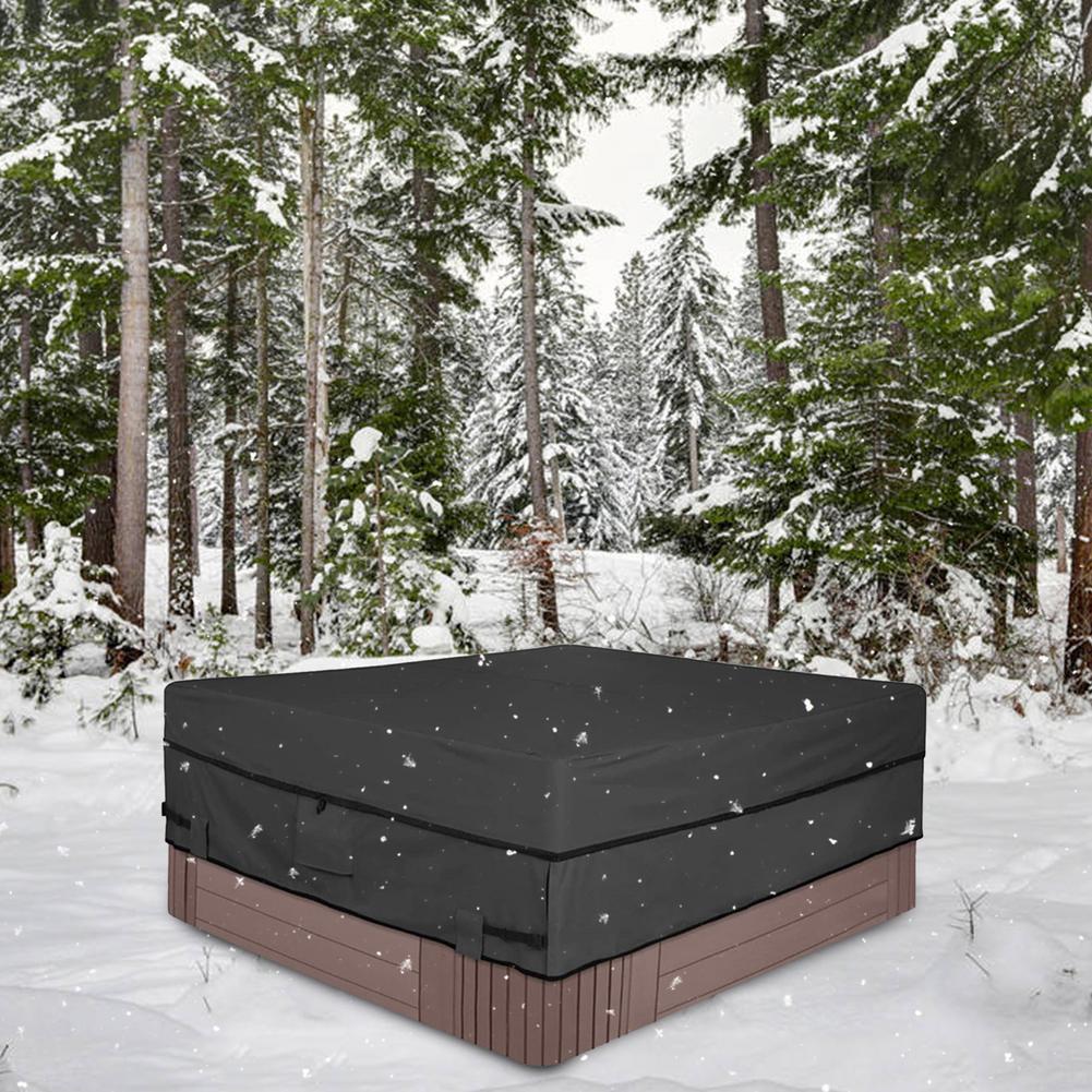 Polyester Square Spa Cover 100 Coverage Outdoor Tu... – Grandado