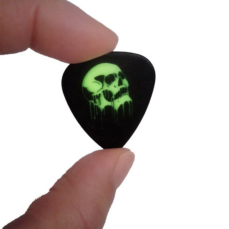 5pcs 0.71mm Acoustic Guitar Picks Rock Skull Lumin... – Vicedeal