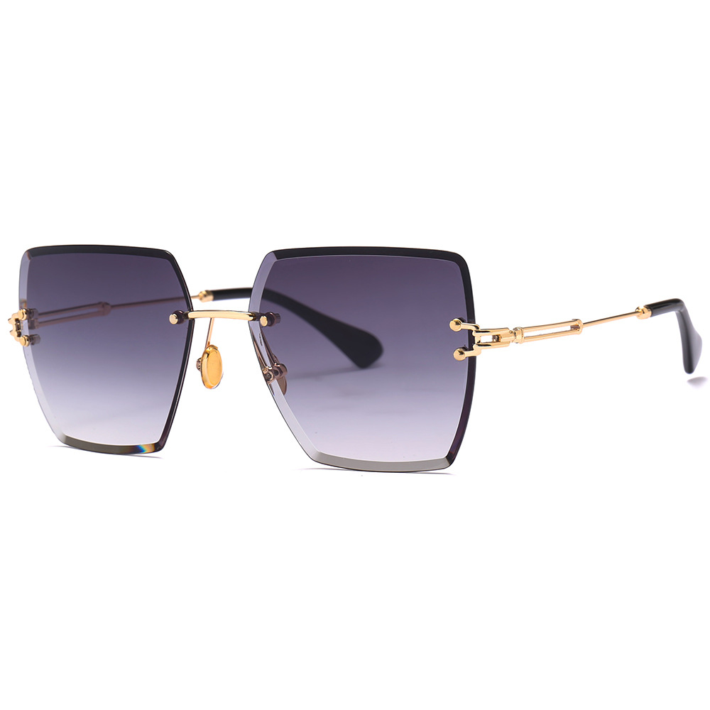 Luxus Randlose Quadrat Sonnenbrille Männer Frauen Grandado