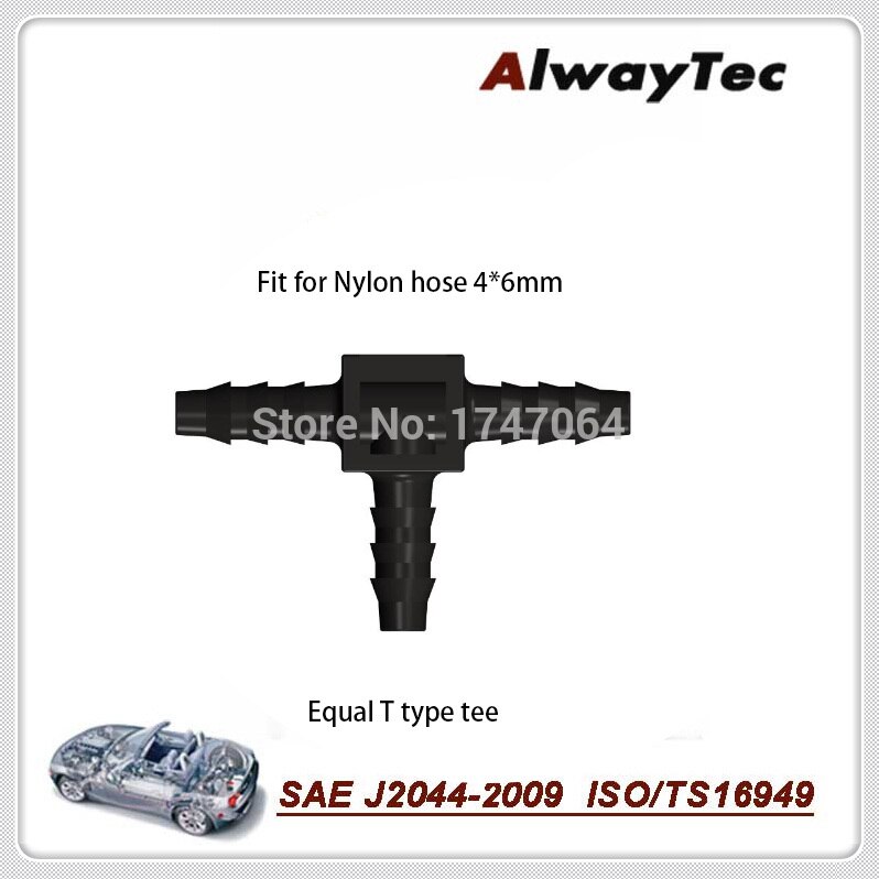 Equal T type fuel connector fuel plastic T fitting... – Grandado