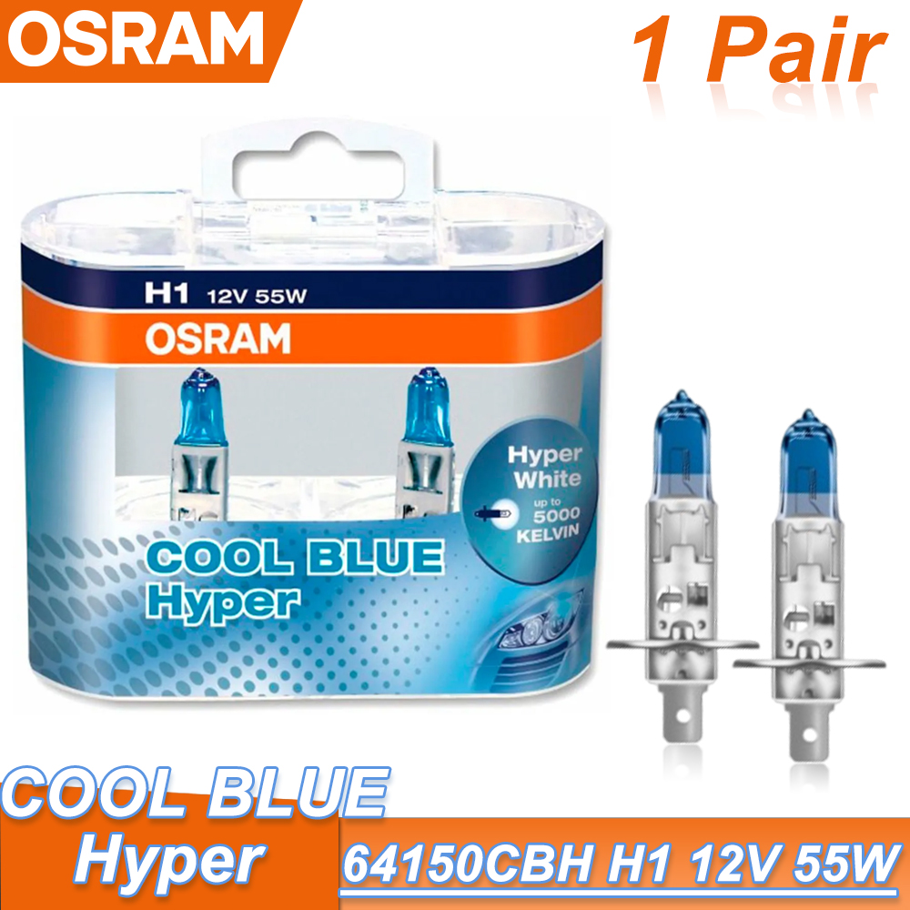 OSRAM H1 12V 55W Halogen Headlight Car Light 5300K... – Vicedeal
