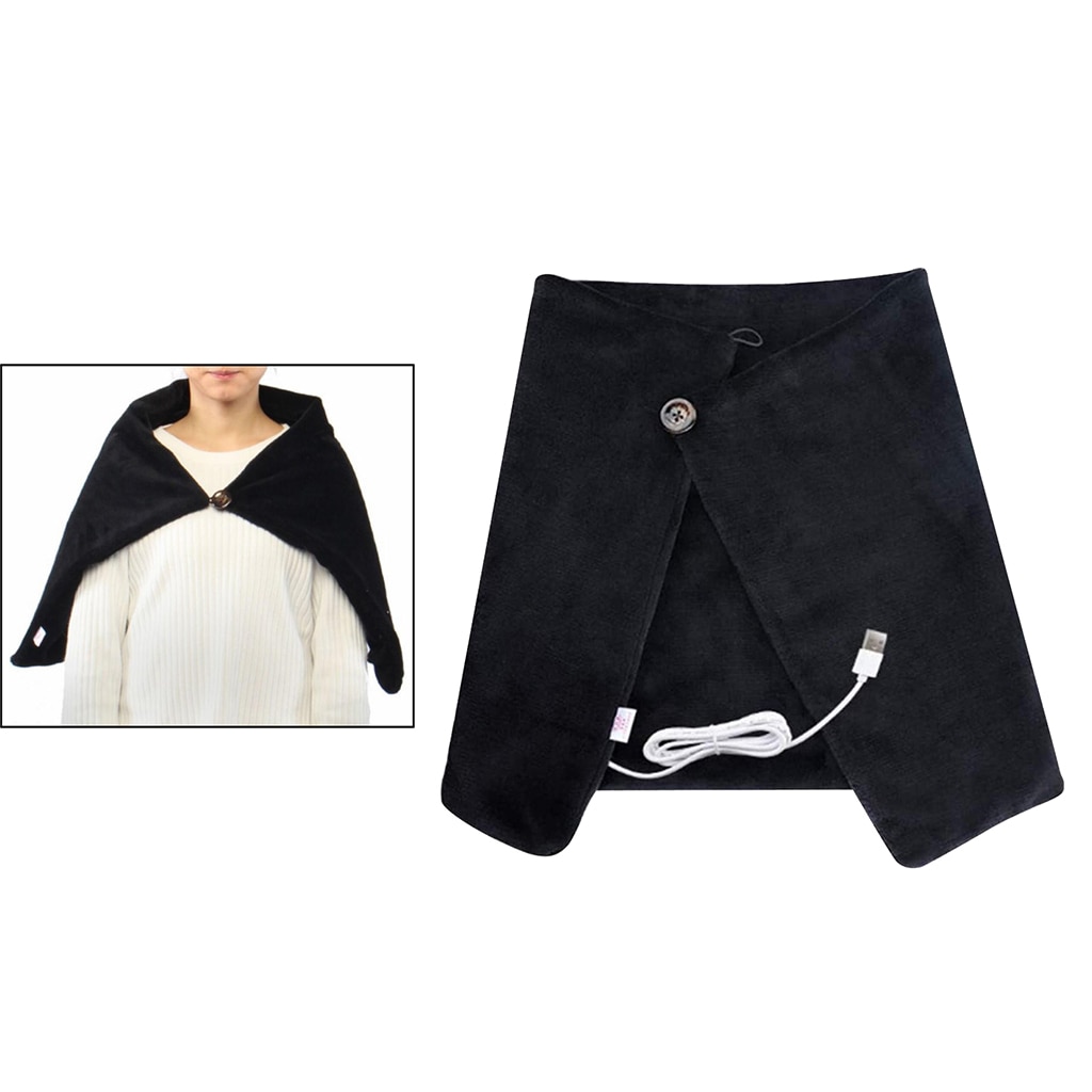 USB Heated Shawl Lap Blanket, USB Heated Plush Thr... – Grandado