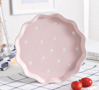 Plato de cerámica de estilo coreano, plato de porc... – Vicedeal