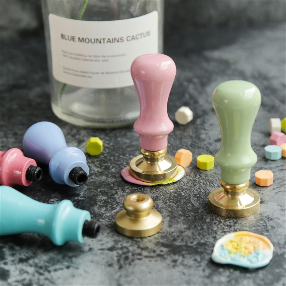 Cute Macaron Color Wooden Stamps Retro Portable Wa... – Grandado