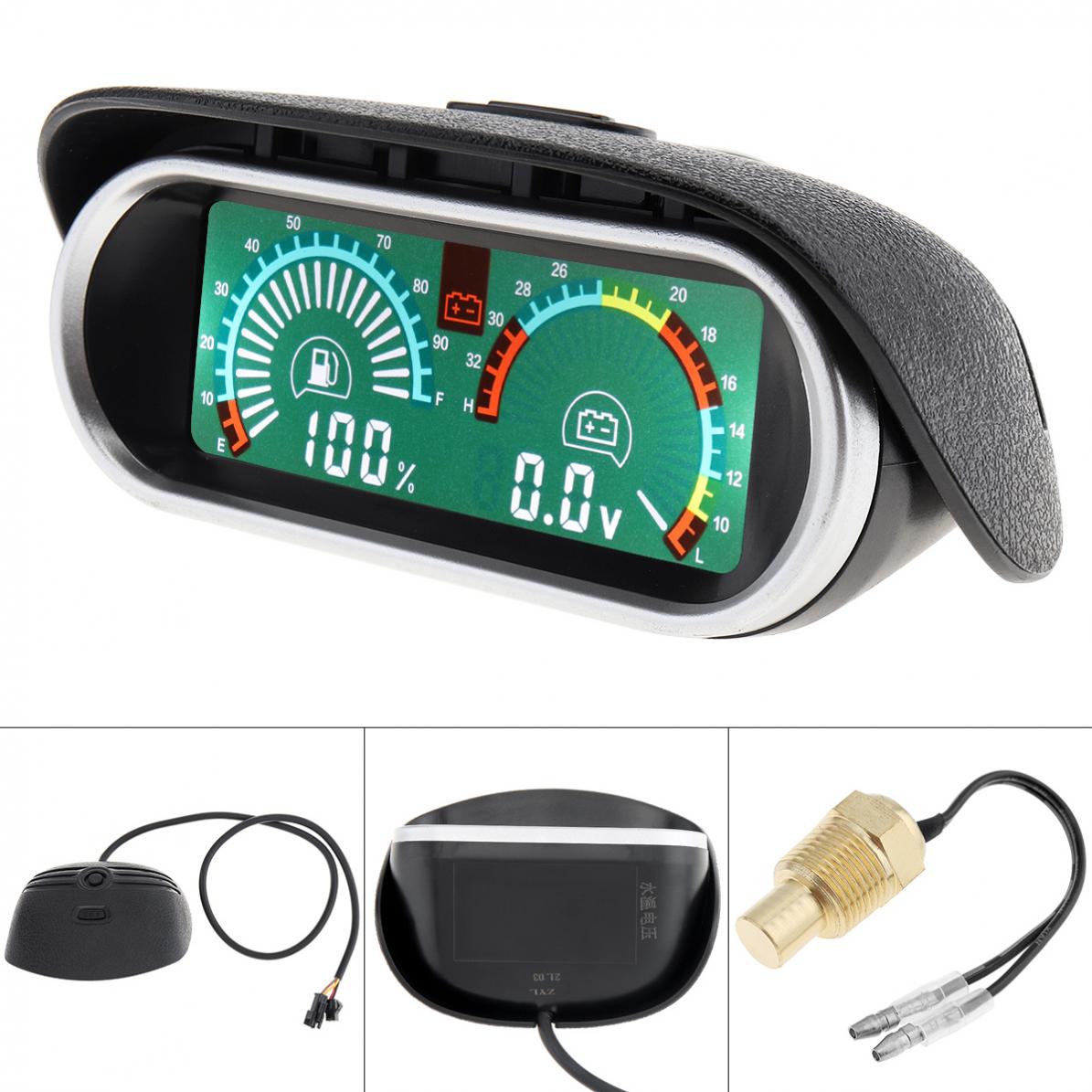 12V Universal 2 In 1 Car LCD Digital Meter Volt Ga... – Vicedeal