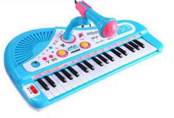 Piano Keyboard Toy 37 Keys Pink Electronic Musical... – Grandado