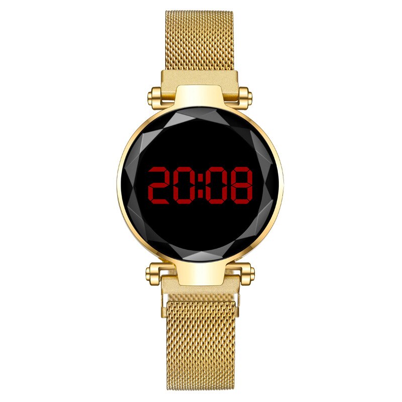 Luxury LED Women Magnetic Bracelet Watches Rose Go. Grandado