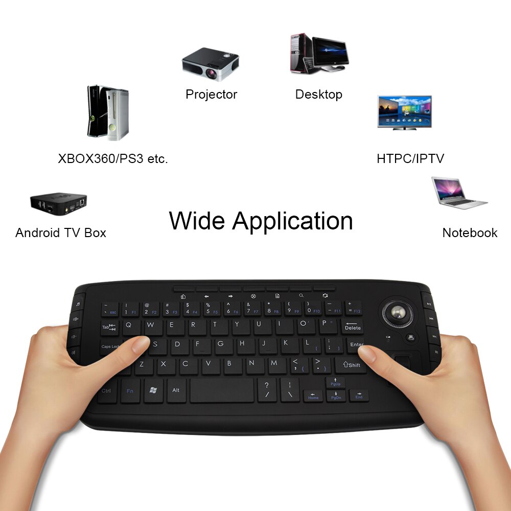 Mini 2.4 Wireless KeyboardMulti-Media Functional T... – Grandado