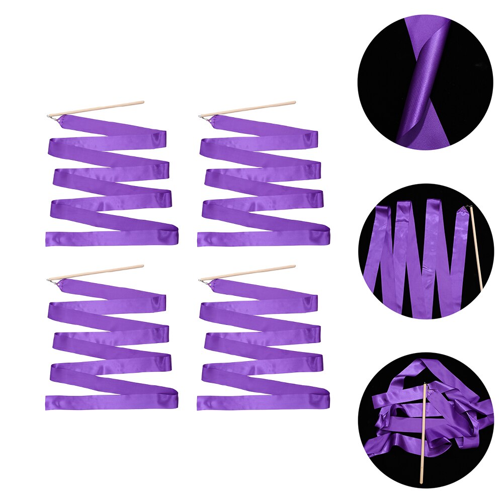 4Pcs Delicate Dancing Ribbons Rhythmic Art Gymnast... – Vicedeal