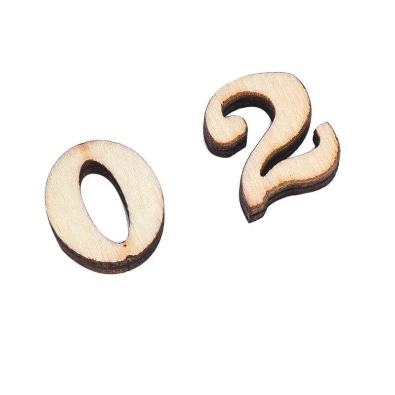 50pcs Mixed Number Wood Craft for Cardmaking DIY A... – Grandado