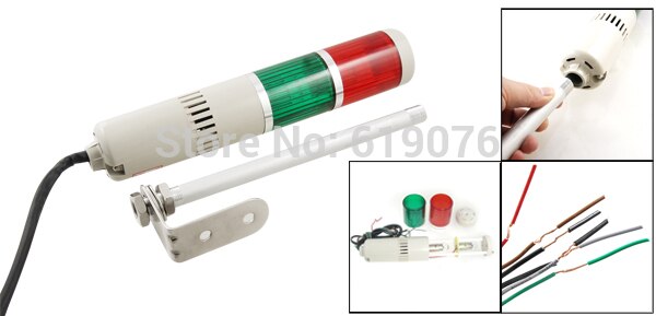 90dB AC110V Red Green Buzzer Sound Industrial Warn... – Vicedeal