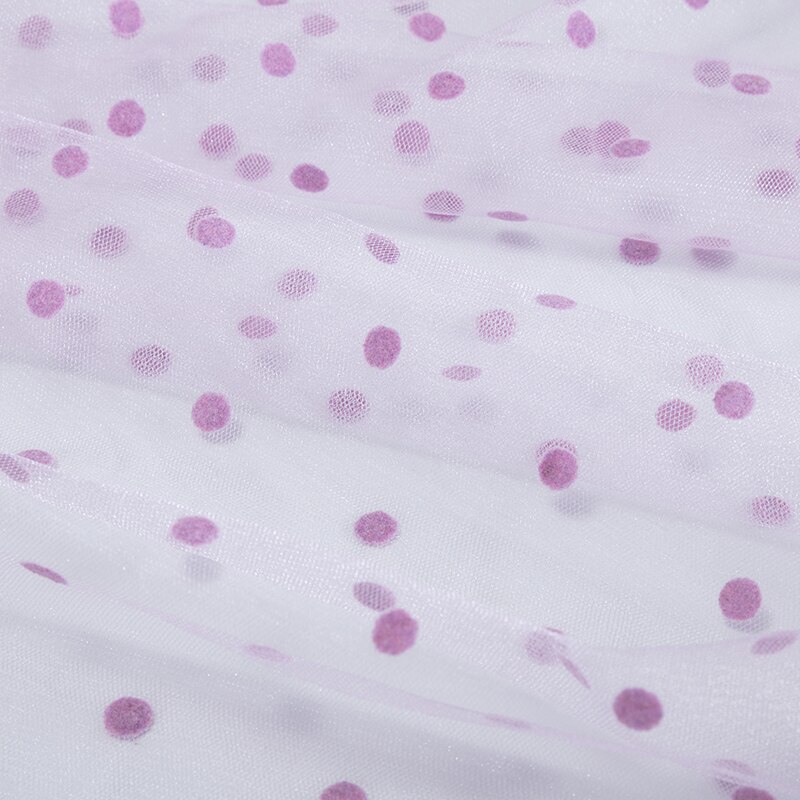Flocking Dot Point Mesh Fabric For Sewing Wedding ... – Vicedeal