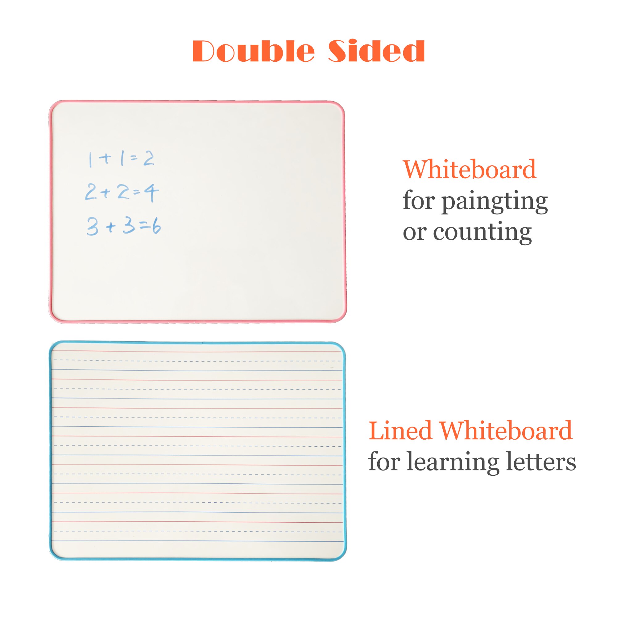 Small Lined White Board Whiteboard Set 2pc Double ... – Vicedeal