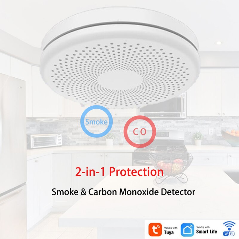 Rook Sensor Koolmonoxide Detector Fire Alarm Tuya ... – Grandado