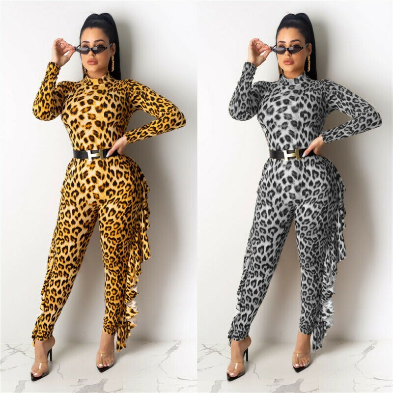 Frauen Jumpsuit Dame Lange Bluse Top Body Langarm ... – Vicedeal