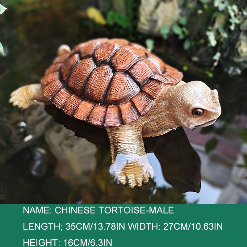 Simulation Floating Turtle Sculpture Ornaments Out... – Grandado