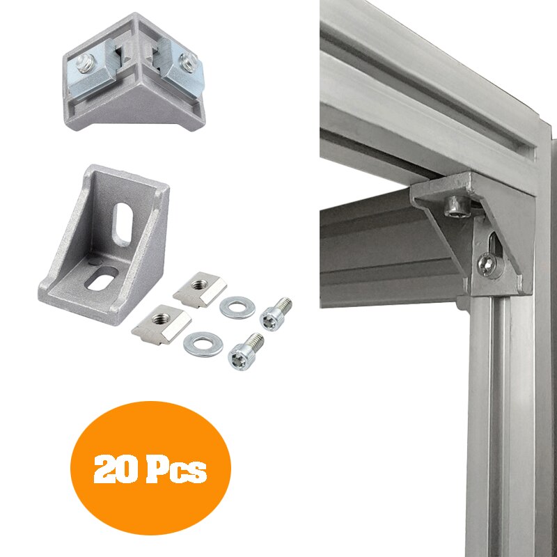 20 Pcs 3030 Corner Fitting Angle Aluminum Connecto... – Grandado