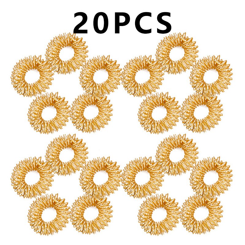 10pcs/Set Stainless Steel Finger Massage Ring Acup... – Vicedeal