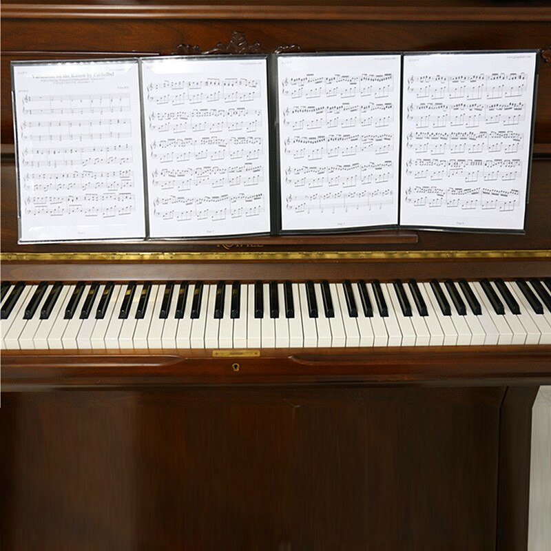 A4 6 Pages Folding Music Score Holder Folder for P... – Grandado