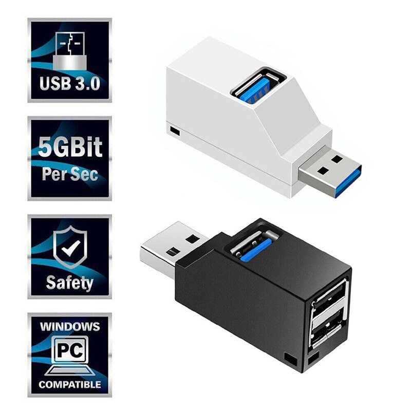 3 in 1 USB 3.0 Hub For Laptop PC Computer USB 3.0/... – Vicedeal