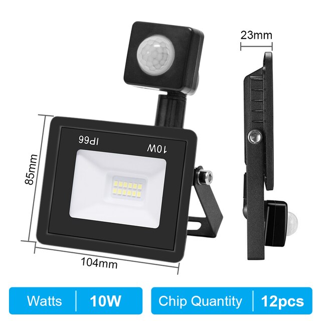 Pir Motion Sensor Licht 220V Schijnwerper Led 10W ... – Vicedeal