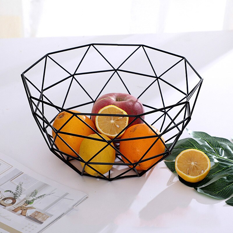 Fruit Basket Snack Basin Steel Fruit Bowl Living R... – Vicedeal