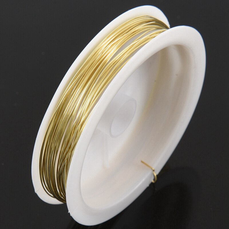 Coloured Brass Wire Gold 9m x 0.5mm – Grandado