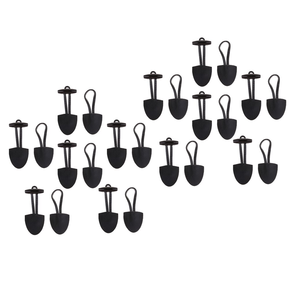 12 Pairs Black Leather Horn Toggle Closure Button ... – Vicedeal