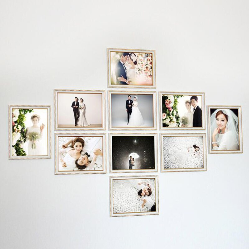 10 Pcs/Set 8 Inch Wall Hanging Photo Frame Set Wed... – Grandado