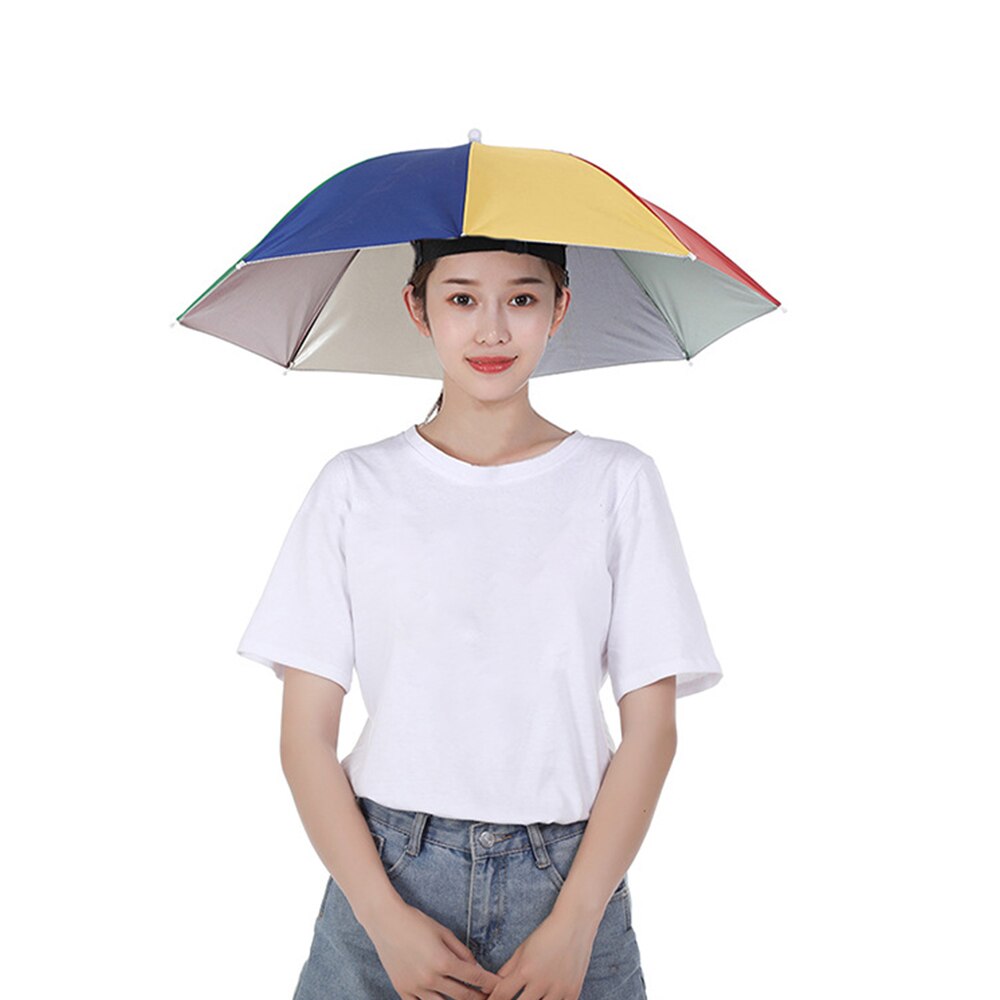 Draagbare Head-Mounted Paraplu 65Cm Zonnescherm Li... – Grandado