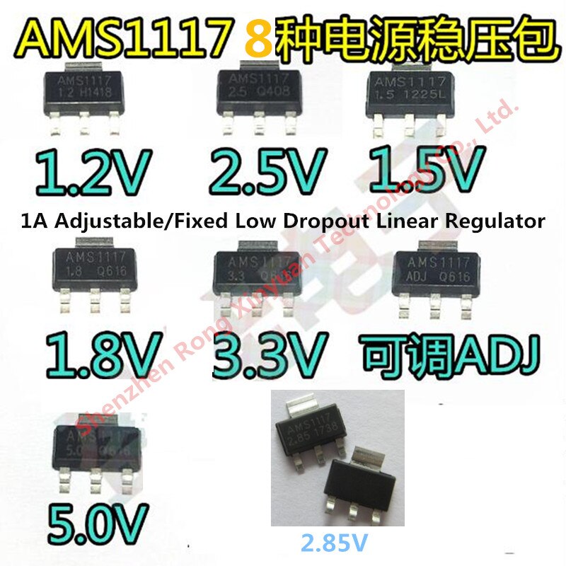 Neue original AMS1117 1117 AMS1117-3.3 AMS1117-1.8... – Vicedeal