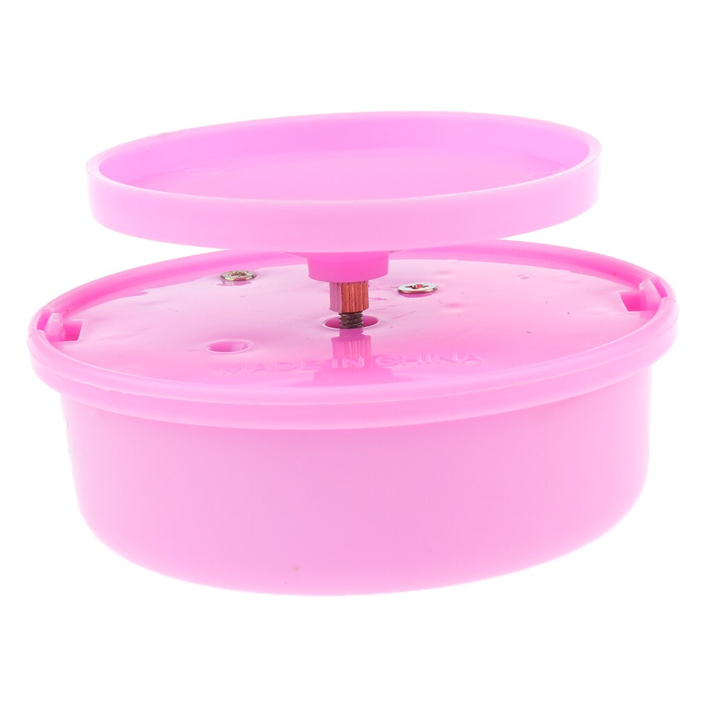 Pink Plastic DIY Round Rotating Music Box Base Wed... – Grandado