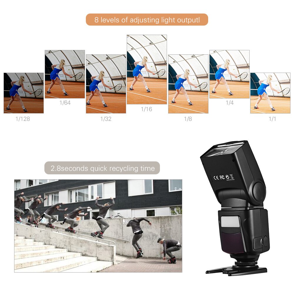 Fill Flash Light Adjustable Brightness Speedlite S... – Grandado