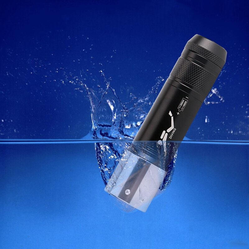 Diving Torch Waterproof 3-Modes T6 Dive Diving Fla... – Grandado