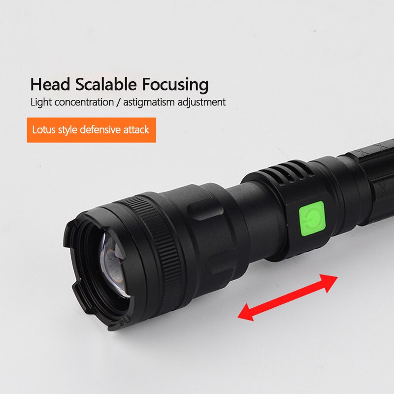 Aluminum Alloy LEDT6 Glare Flashlight Telescopic M... – Grandado