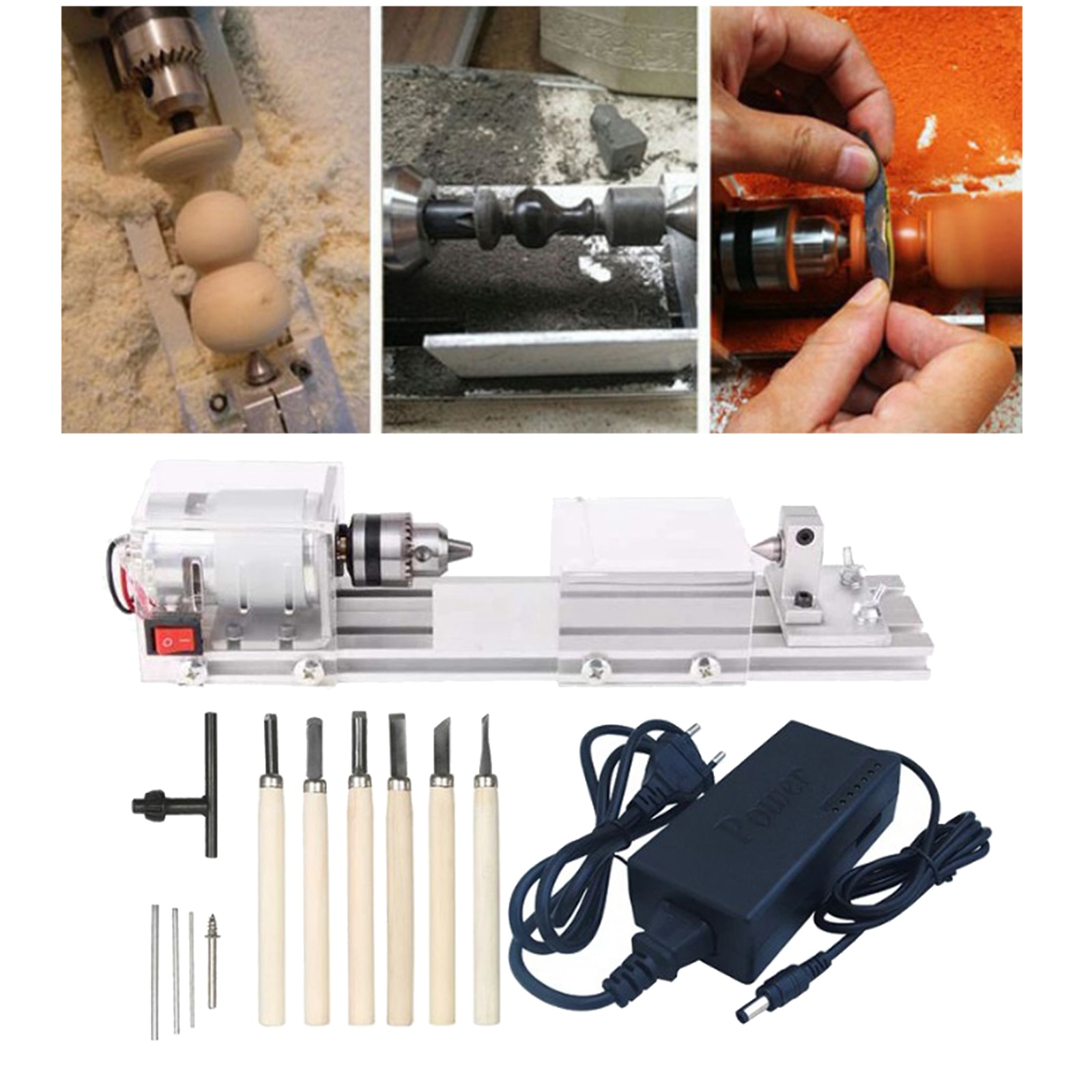 Mini Wood Lathe Machine DIY Woodworking Miniature ... – Grandado Mini Wood Lathe Machine DIY Woodworking Miniature ... – Grandado