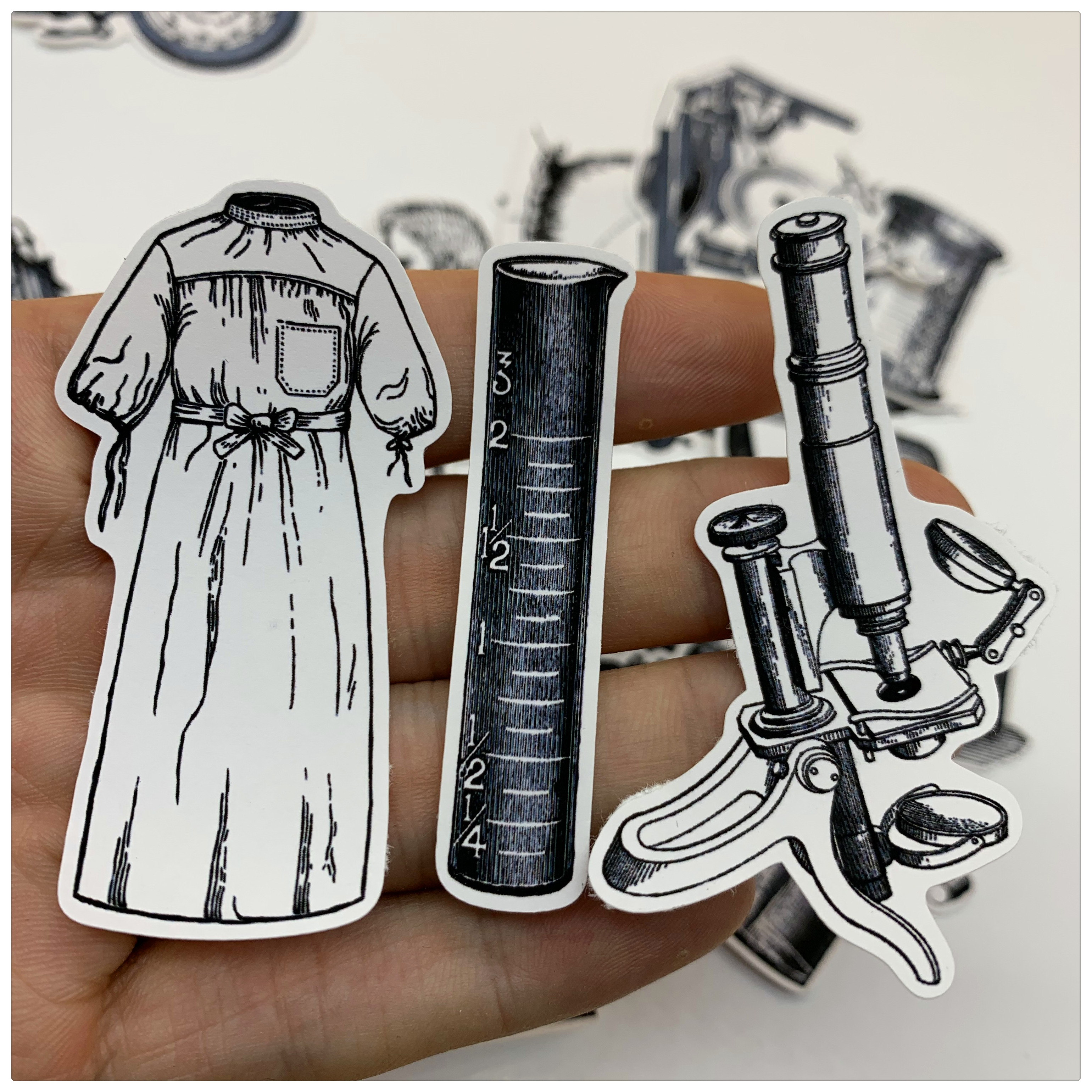 26PCS vintage science laboratory Stickers Crafts A... – Grandado