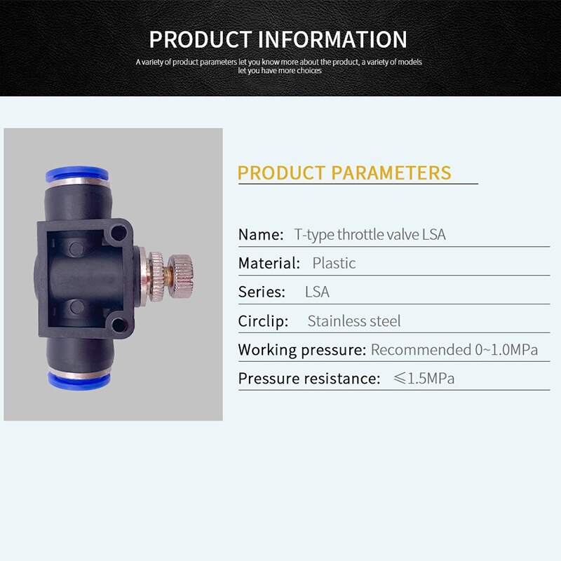 Pneumatische Armaturen LSA 4mm 6mm 8mm 10mm 12mm A... – Vicedeal