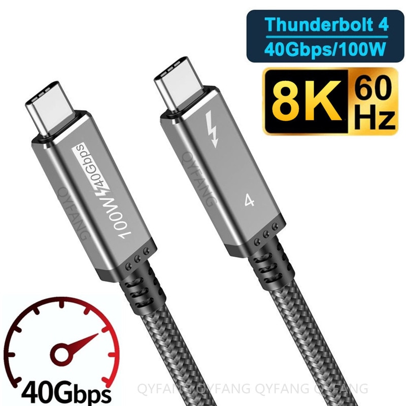Thunderbolt 4 kabel usb c 40 gbps kabel 8k @ 60hz... – Grandado