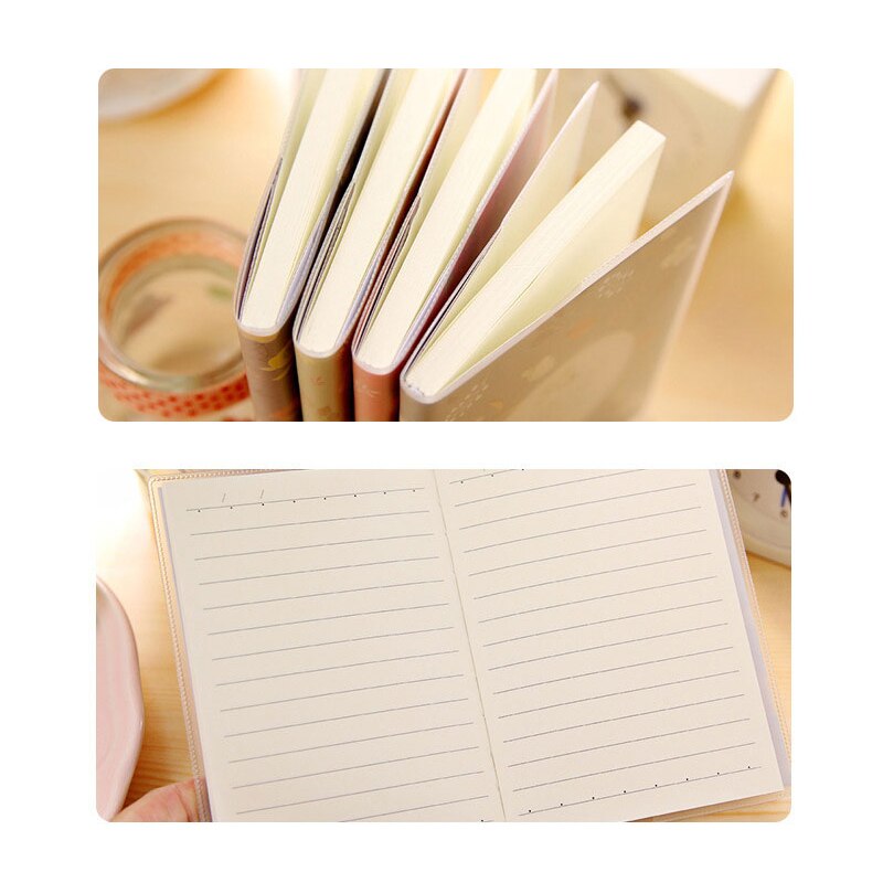 4 piece/set Student notebook plastic hardcover lin... – Grandado