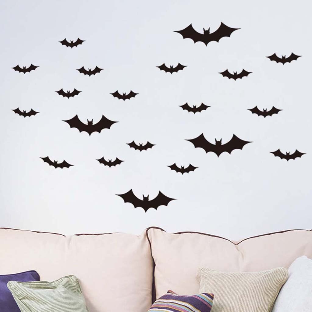 Halloween Decoration PVC Bat Wall Stickers Home De... – Grandado